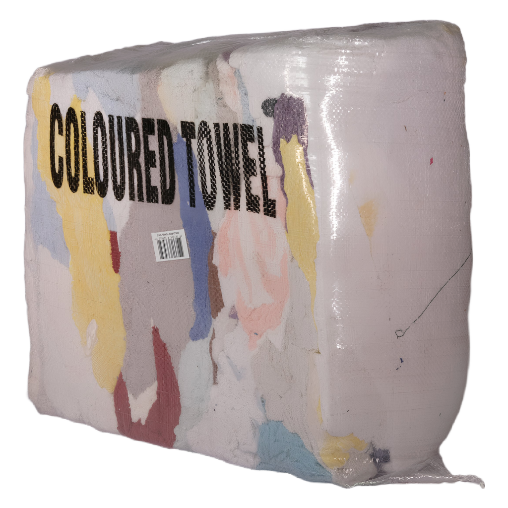 COLOURED TOWELLING RAGS 10kg - Boss Packaging